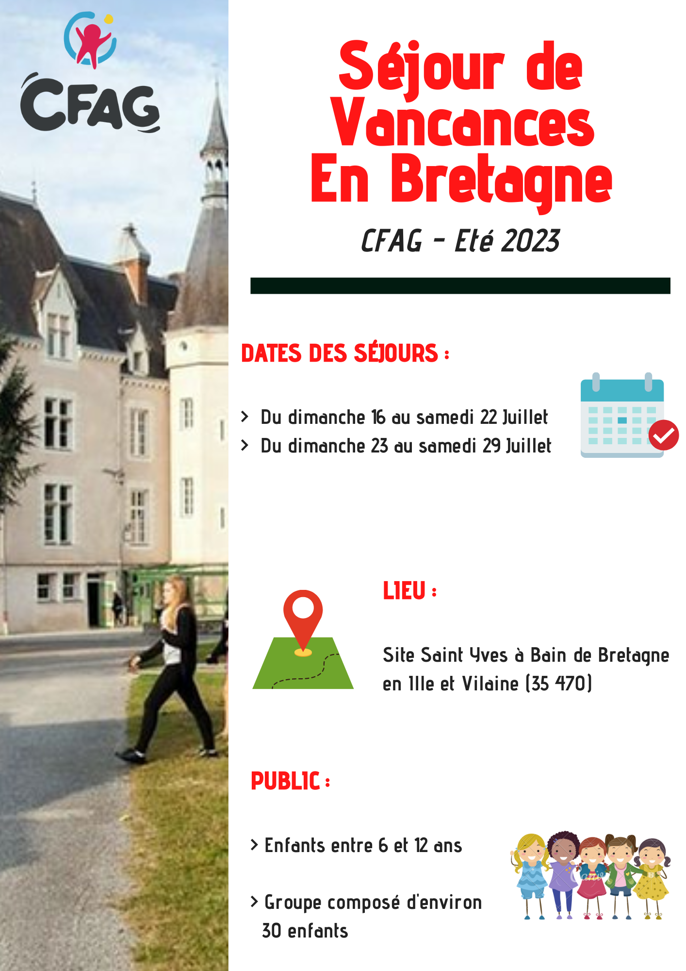 Séjours en Bretagne 2023 - CFAG