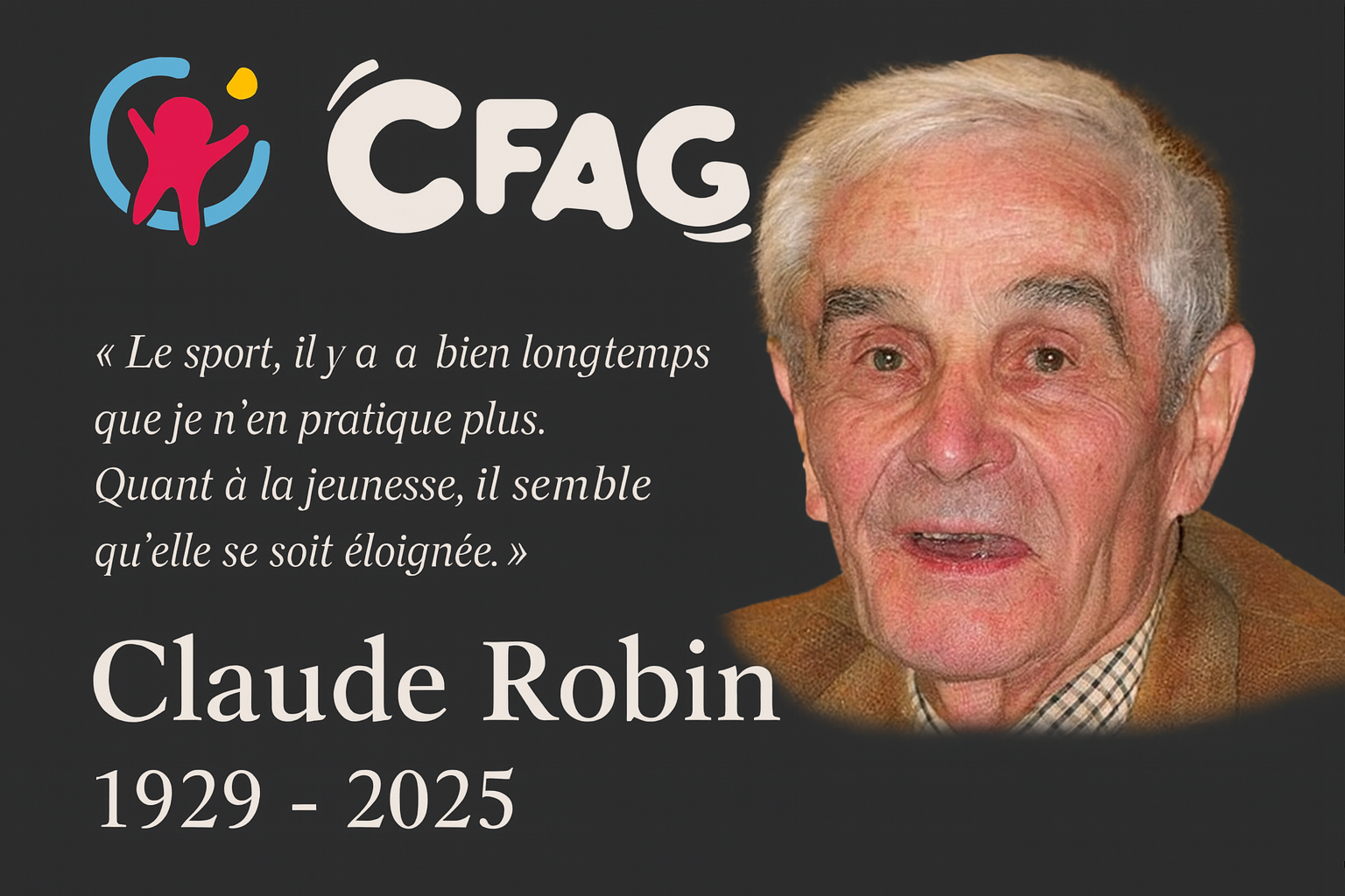 Hommage à Claude ROBIN - CFAG